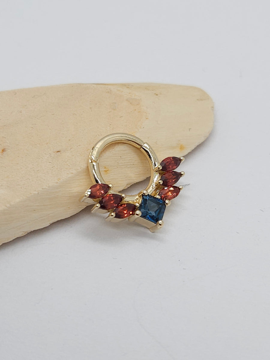 Wings Septum Clicker 14k Solid Gold – Magic Hammer