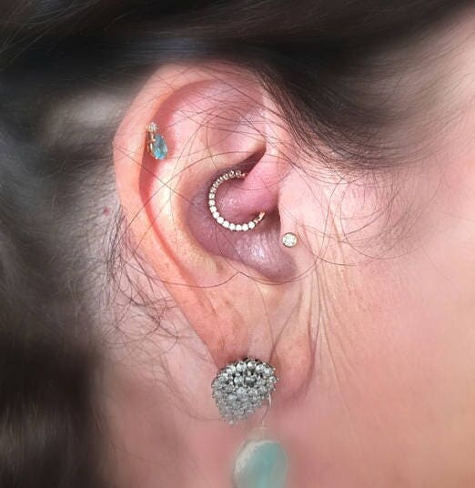 14k Gold Daith Earrings – Magic Hammer