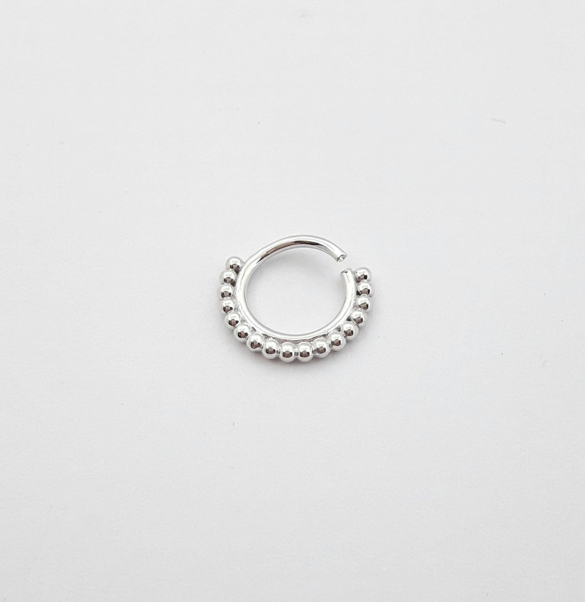 White Gold Hoops Piercing – Magic Hammer