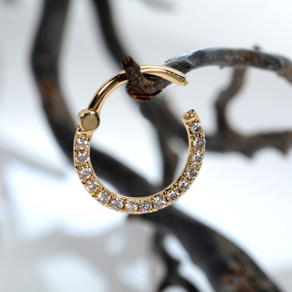 14k Gold Daith Earrings – Magic Hammer