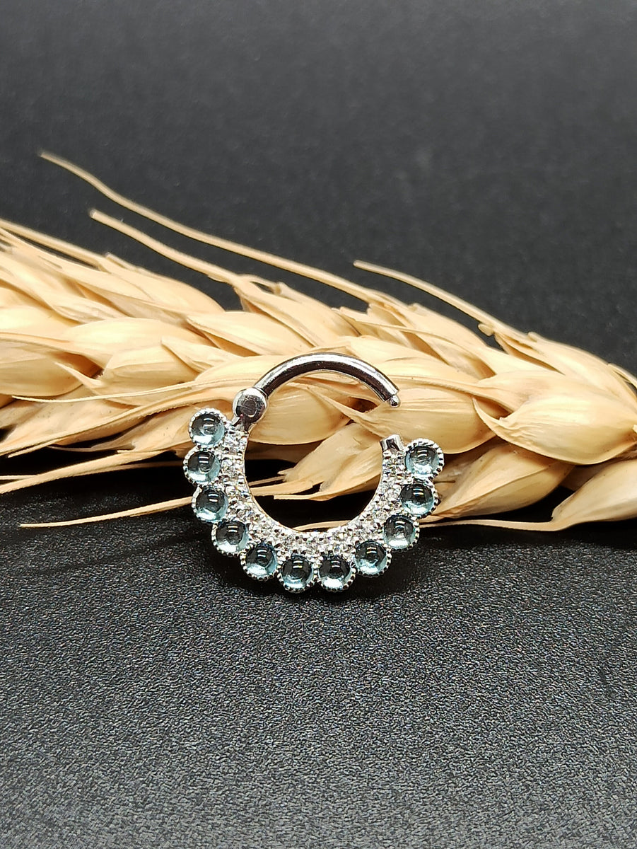 Topaz Blue London Septum – Magic Hammer